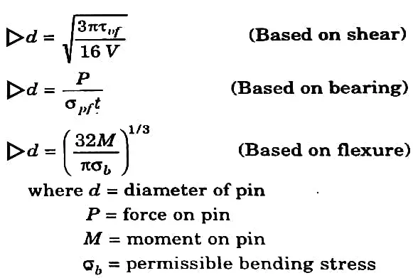 Steel Structure Pins Formula - Civil Engineering
